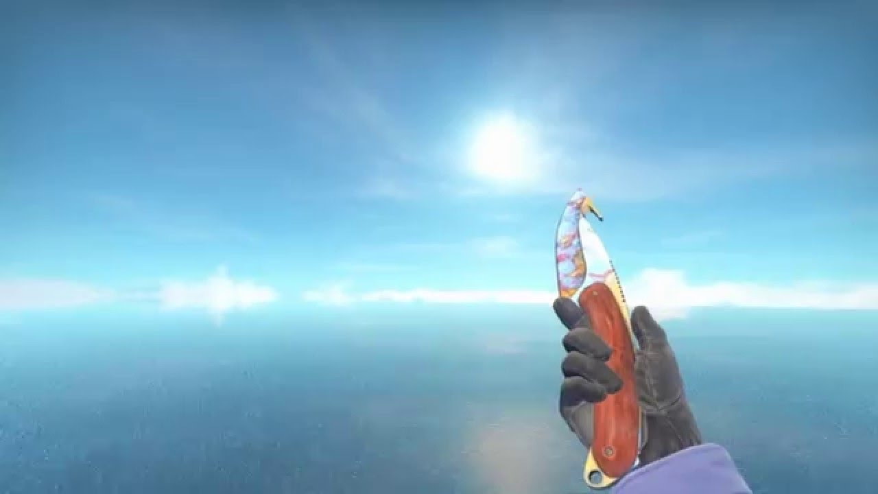 BLUE GEM GUT KNIFE SHOWCASE - YouTube
