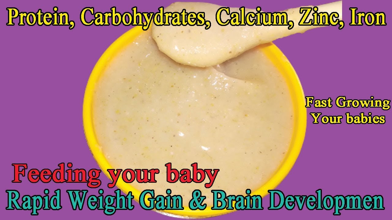 Baby Food | Weight Gain Brain Development Healthy Breakfast recipe for ...