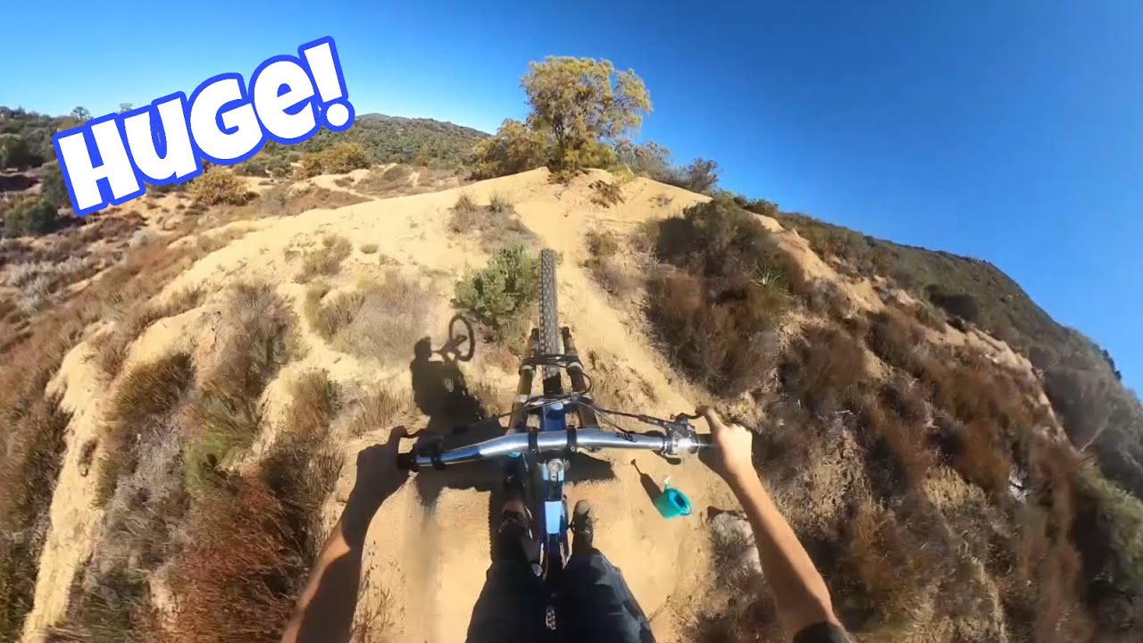 RIDING HUGE FREERIDE MTB JUMPS IN SOCAL - YouTube