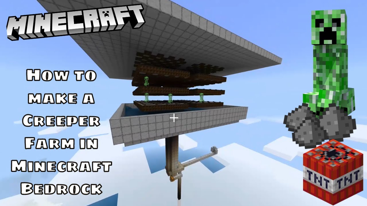 How To Make A Creeper Farm In Minecraft Bedrock YouTube how-to-make-a-creeper-farm-in-minecraft-bedrock-youtube