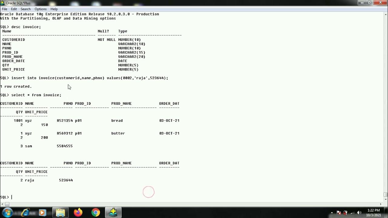 Insert Query in Tamil | Oracle SQL Tutorials - YouTube