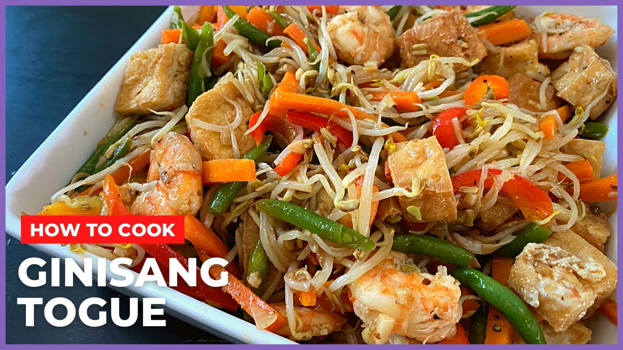 How to cook Ginisang Togue with Tokwa at Hipon || Sautéed Bean Sprouts ...