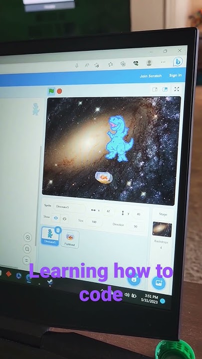 made my first chase game on scratch! learning to code! #learntocode #homemade #chasegame - YouTube