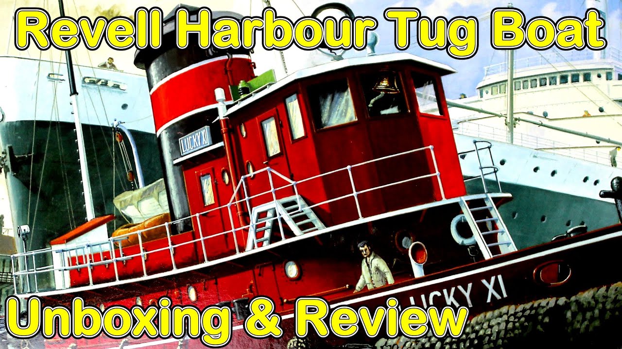 Revell 1/108th Harbour Tug Boat Unboxing & Review - Plastic Model Kit ...