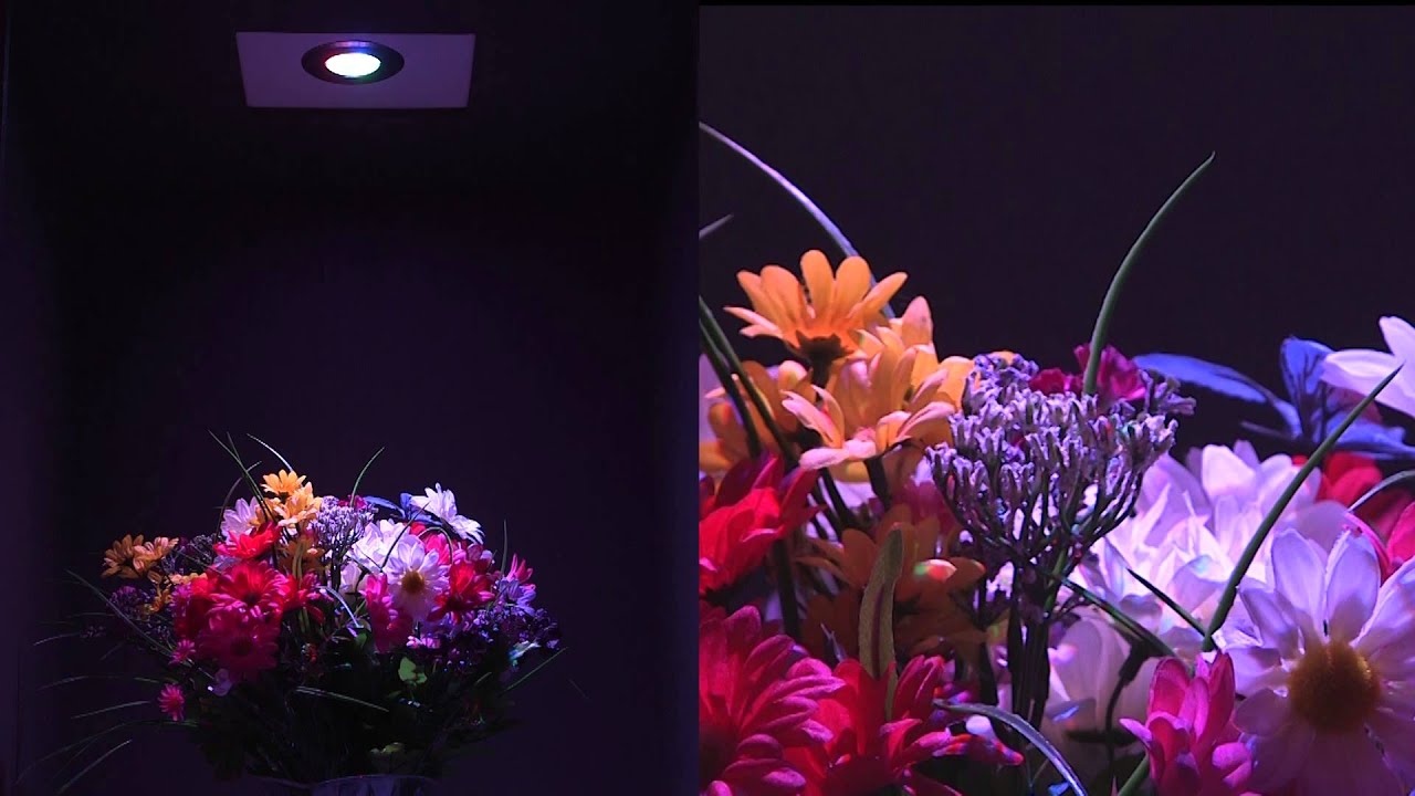 LED Recessed Color Changing RGB Downlight - YouTube