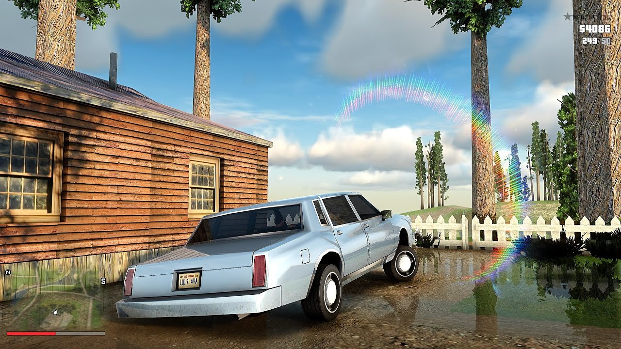 GTA San Andreas Maxed Out Realistic Graphics — Ray Tracing Gameplay On ...