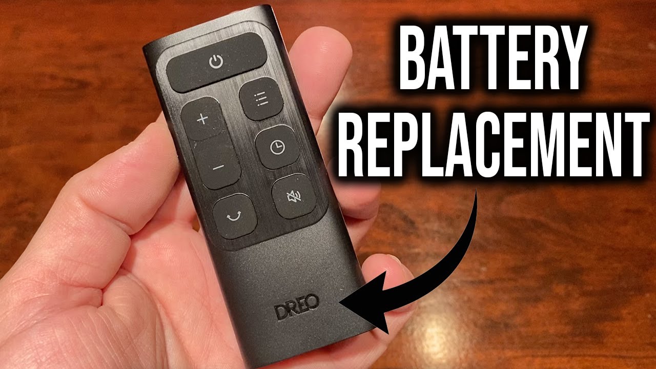 How to Change Dreo Remote Battery | Dreo Space Heater - YouTube