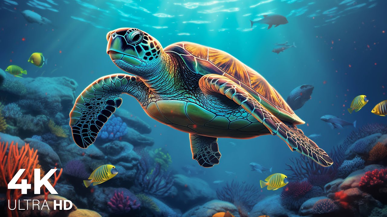 Aquarium 4K VIDEO ULTRA HD 🐠 Sea Animals With Relaxing Music - Rare ...