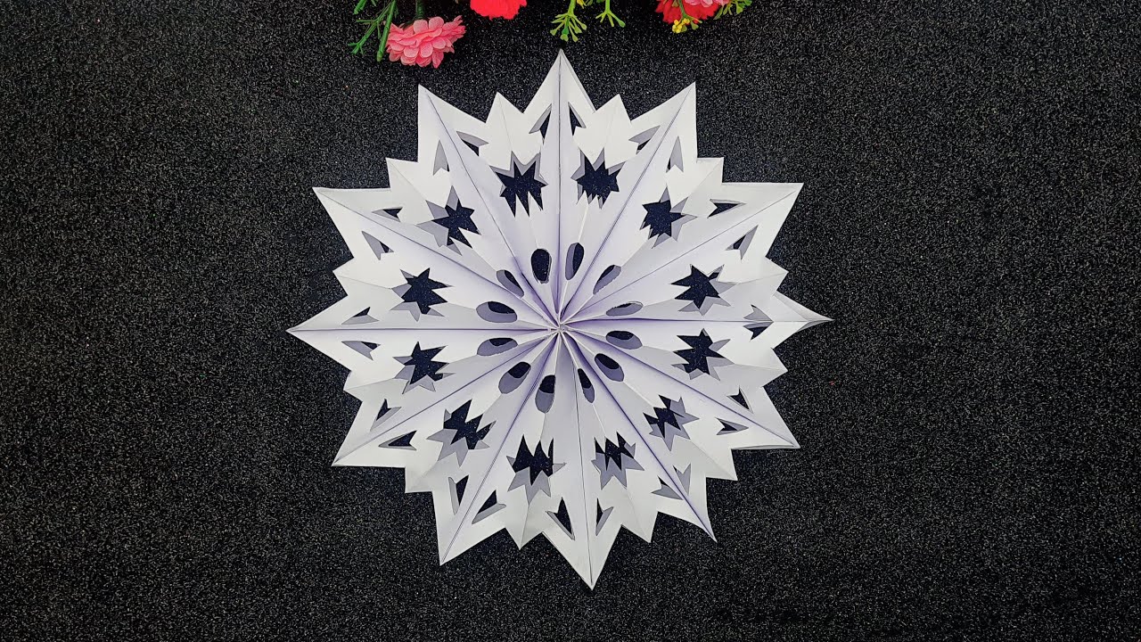 Christmas crafts tutorial | DIY paper snowflakes | Holiday decorations ...