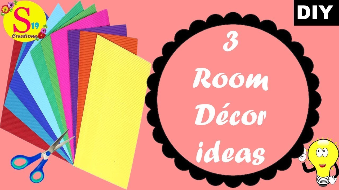 3 room decor ideas with paper | rental appartment decor ideas |easy ...