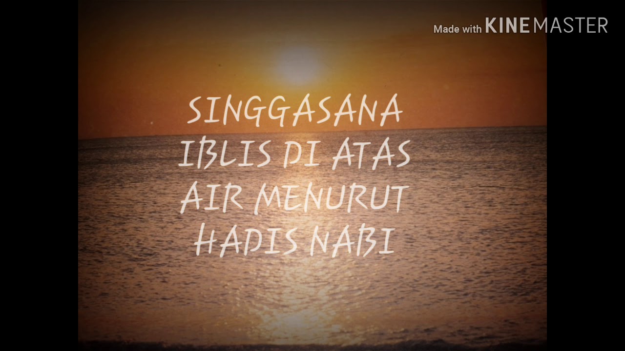 SINGGAHSANA IBLIS DI ATAS AIR - YouTube
