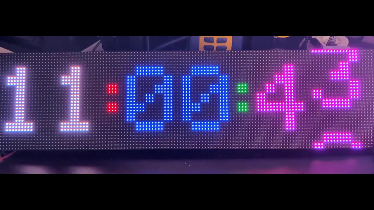 Testing ESP32 Scrolling Clock - YouTube