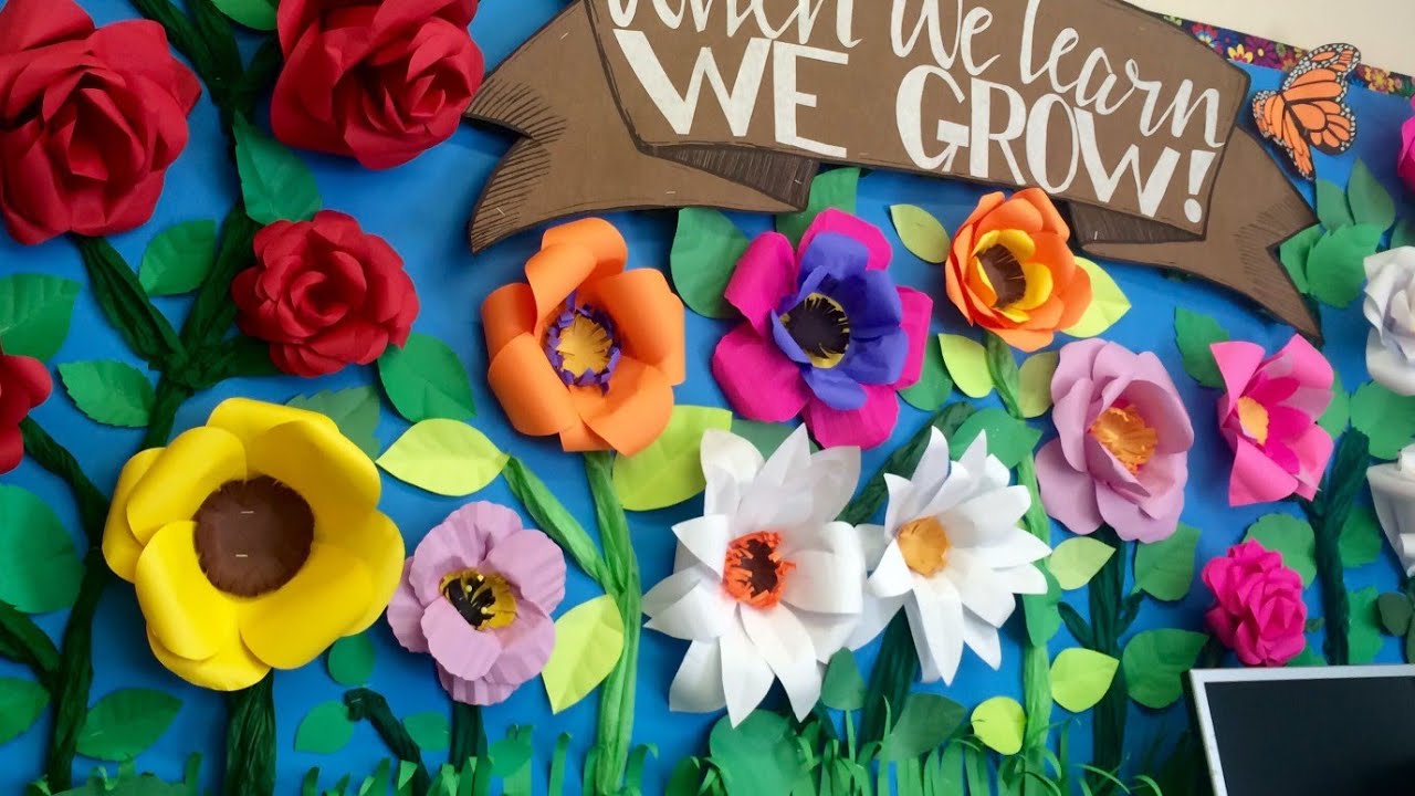 Spring board ideas | Colorful school board ideas | board decoration ...