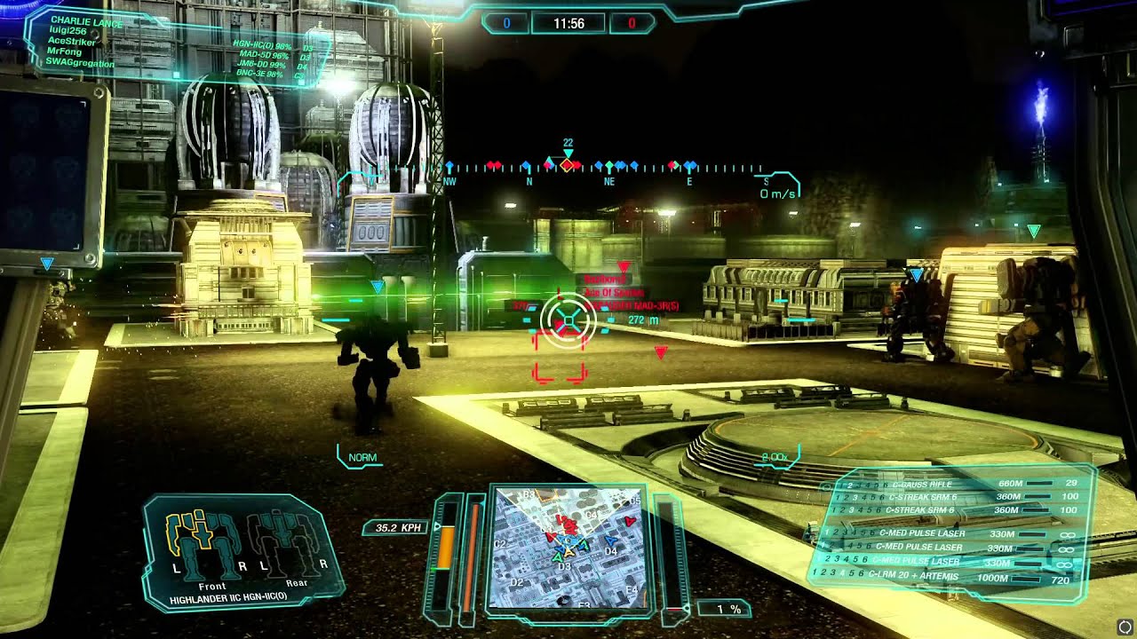 Mechwarrior Online MWO Clan Highlander IIC stock - YouTube