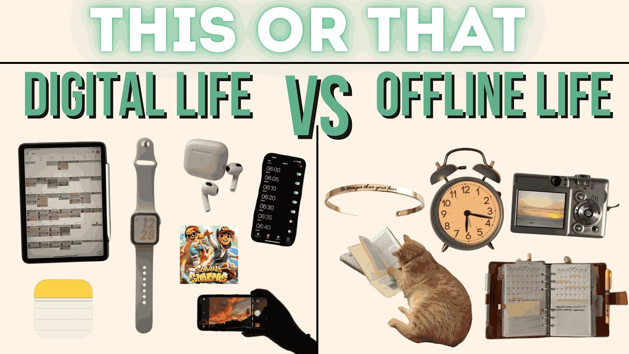 THIS or THAT | Online Life vs Offline Life 📱🌿 | Tech, Habits ...