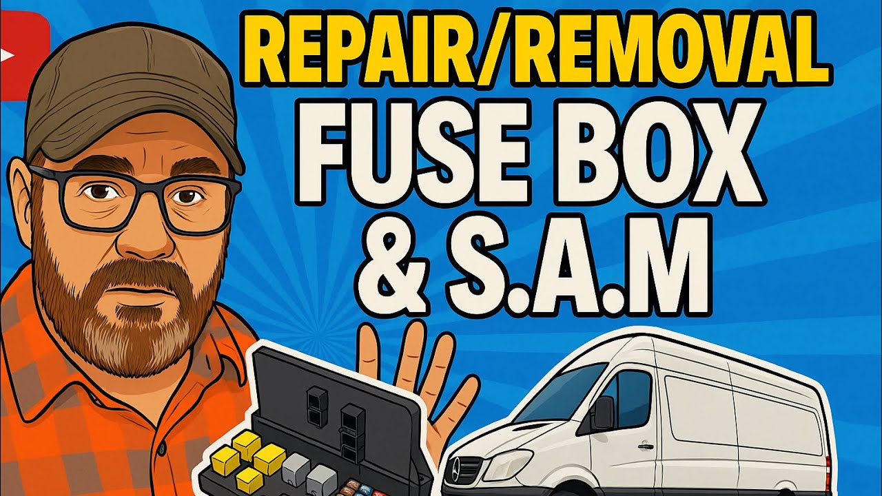 Easy Mercedes Sprinter NUT & Bolt / Fuse Box & SAM module removal in 10 ...