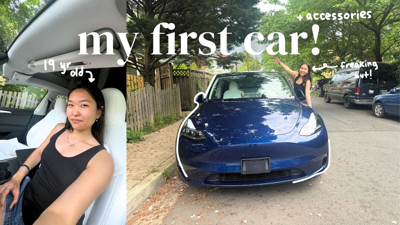 I GOT A CAR!!! | decorating my tesla, driving alone for the first time ...