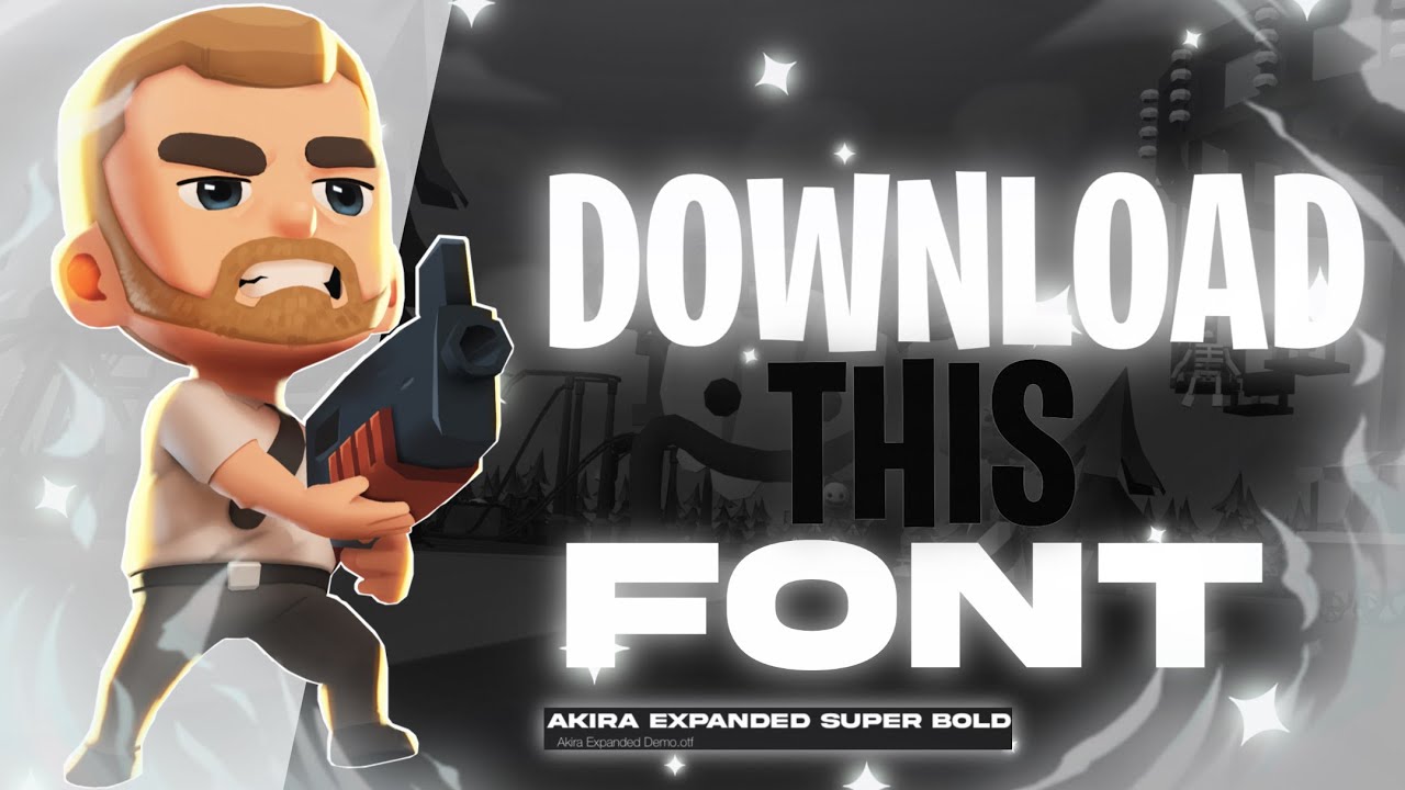 How to download the Akira expanded font - YouTube