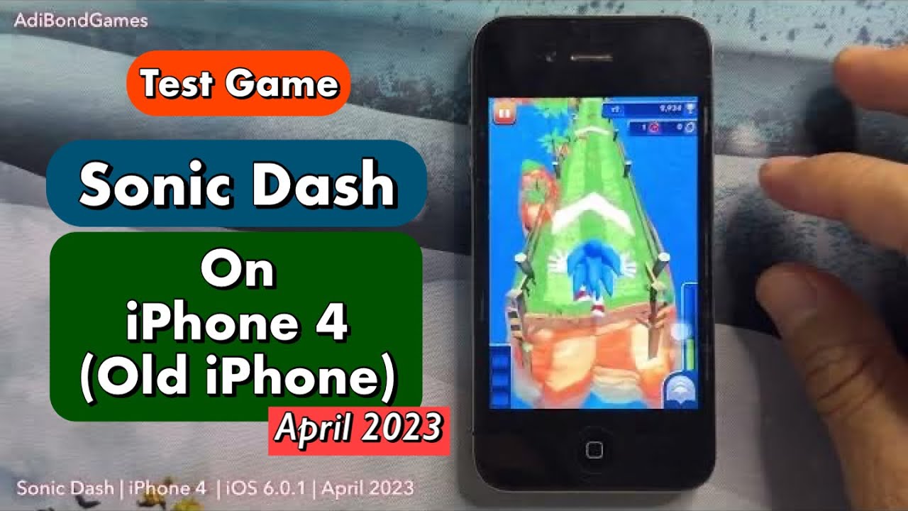 Sonic Dash | iPhone 4 | iOS 6 | April 2023 - YouTube