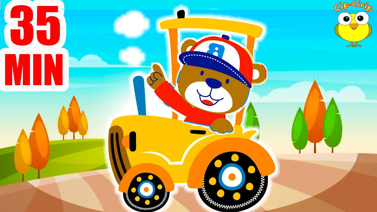 Cu tractorul la plimbare - Cantece pentru copii (desene animate) | Cip ...
