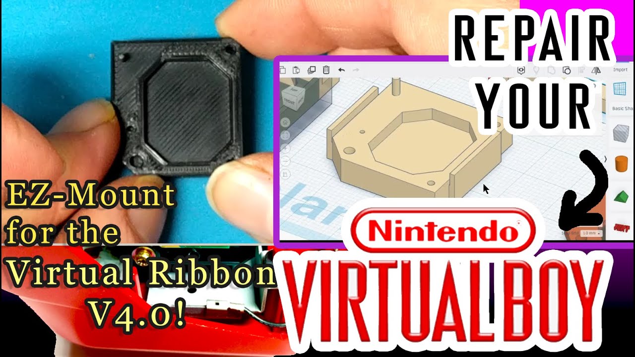 EZ Mount for Virtual Ribbon 4.0! (Nintendo Virtual Boy Upgrade ...