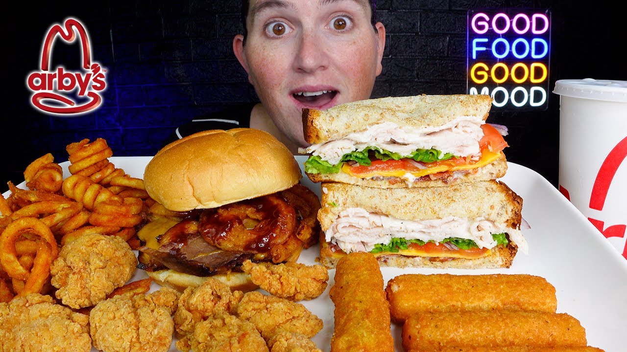 ASMR | ARBY'S | Brisket & Turkey Sandwiches, Nuggets, Mozzarella ...