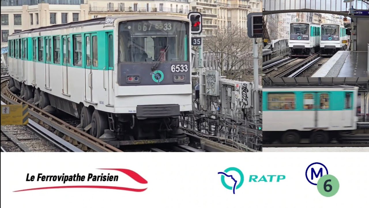 [ MÉTRO PARIS ] Ligne 6 MP73 Sèvres - Lecourbe et Cambronne - YouTube