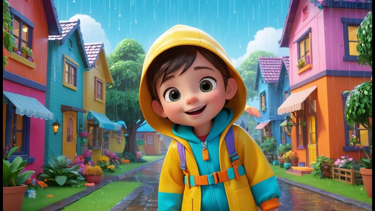 Rain Rain Let’s Go Play | Fun Rainy Day Song for Kids | Playful Weather ...