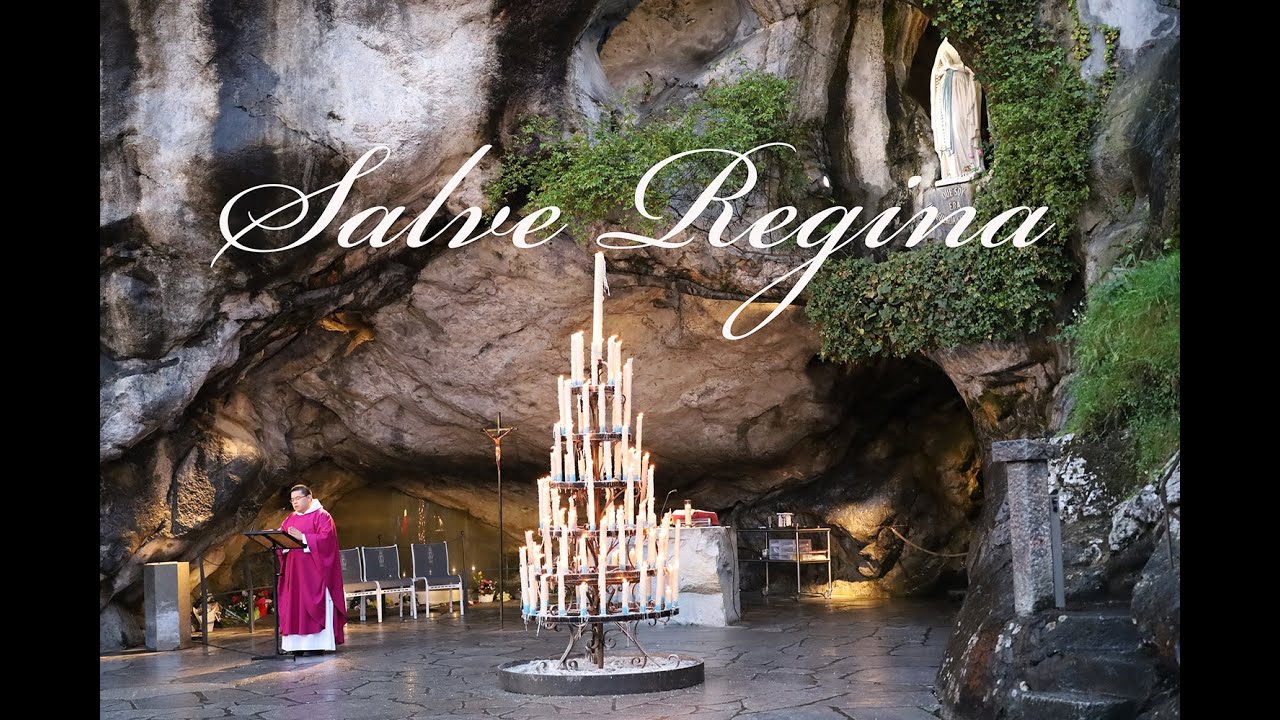 Salve Regina (Dominican chant) at Lourdes Grotto - YouTube