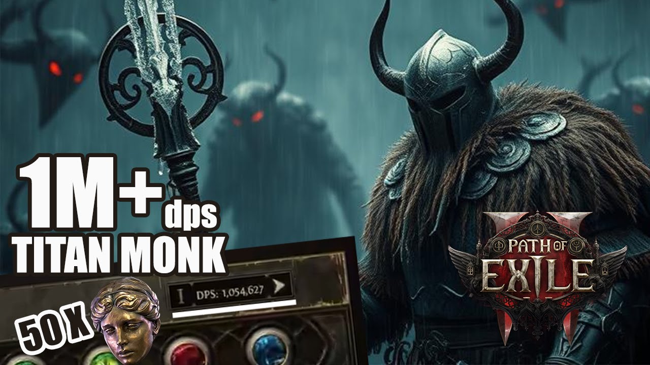 Titan Monk! 1M+ DPS fast and powerful titan build (END GAME) poe2 - YouTube