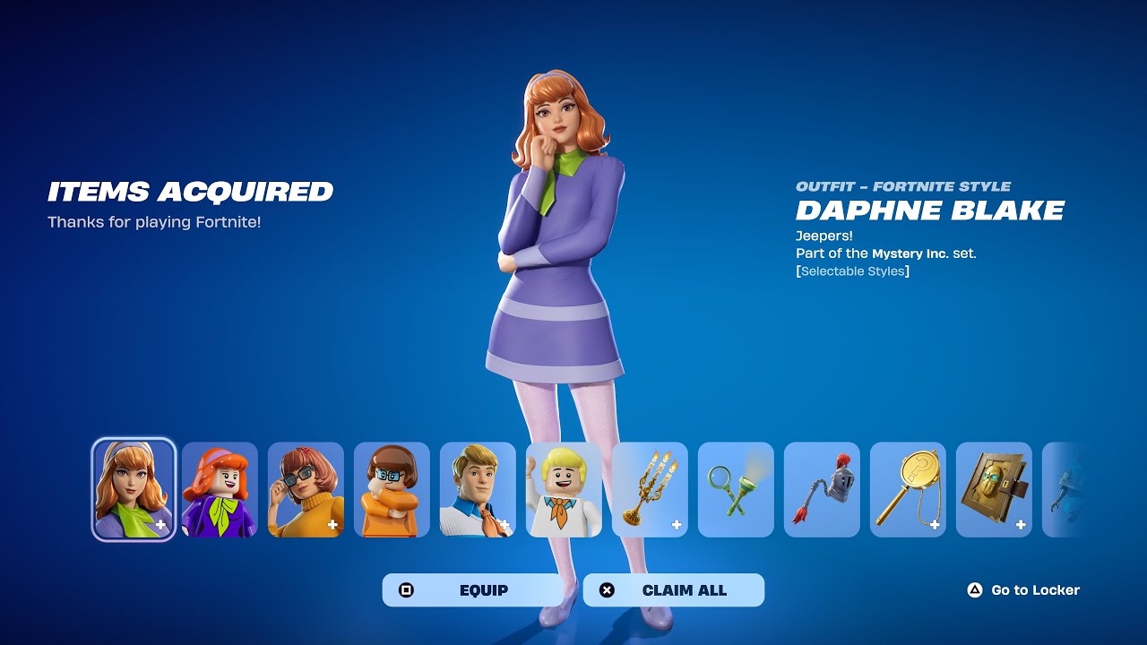 How To Get Scooby Doo Daphne Blake Skin For FREE! (Fortnite) - YouTube