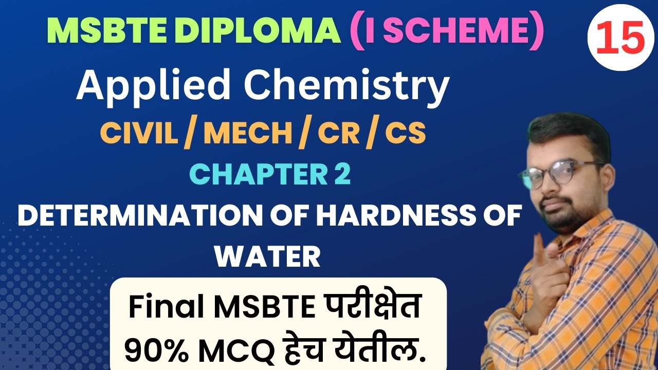 Applied science diploma 2nd sem msbte | chemistry ( 22202) | Chapter 2 | Diiploma Mcq with ...