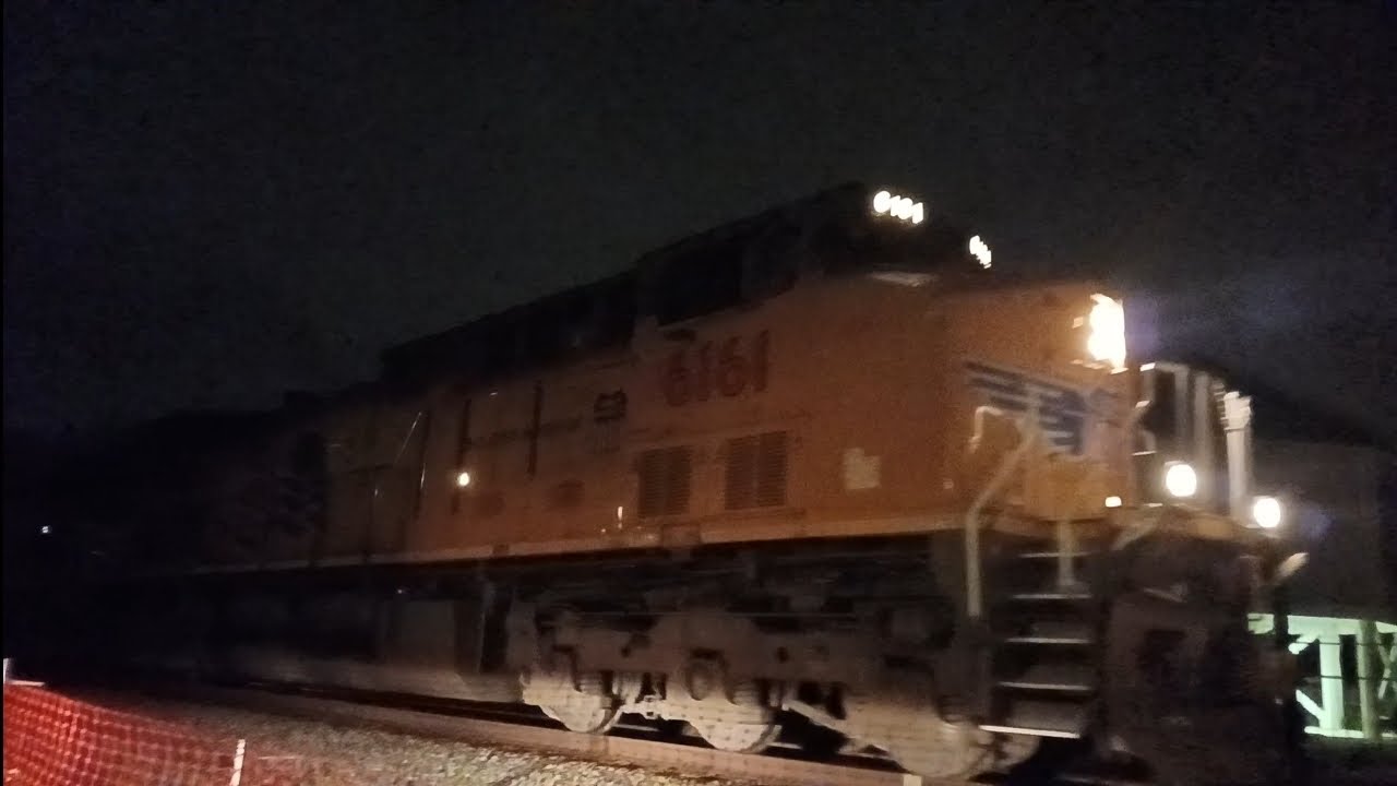 NS C6M Burnt already? A UP C44-9w Leads a NS Mixed Freight at Night ...