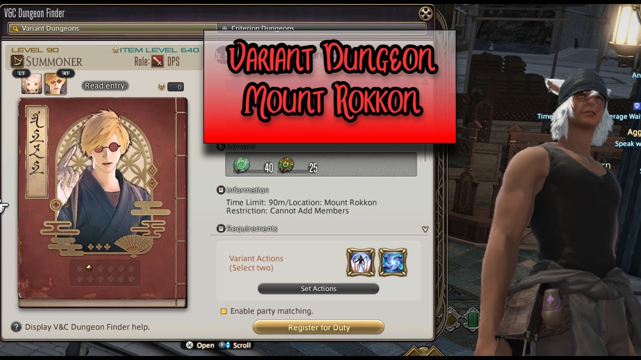 [FFXIV] Variant Dungeon - Mount Rokkon (route 1) - YouTube