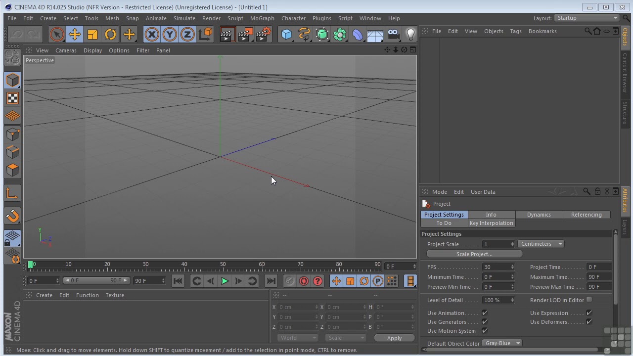 Introduction Interface Class-2 || Learning Maxon Cinema 4D || A ...