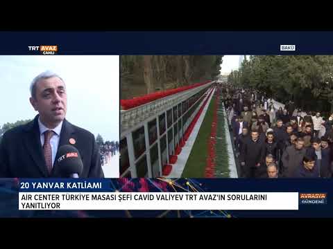 AİR CENTER TÜRKİYE MASASI ŞEFİ CAVİD VALİYEV TRT AVAZ'IN SORULARINI YANITLIYOR