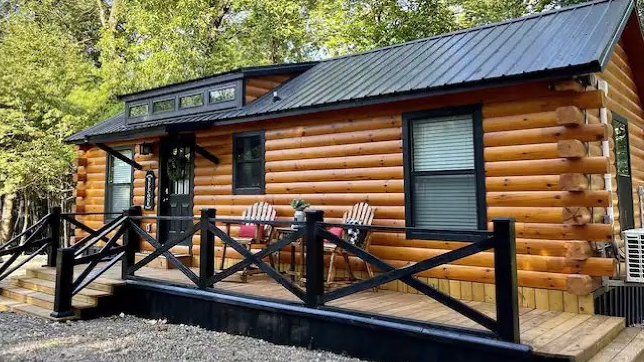 Amazing Rustic Cabin Tiny Home with Floor Plans Available - YouTube