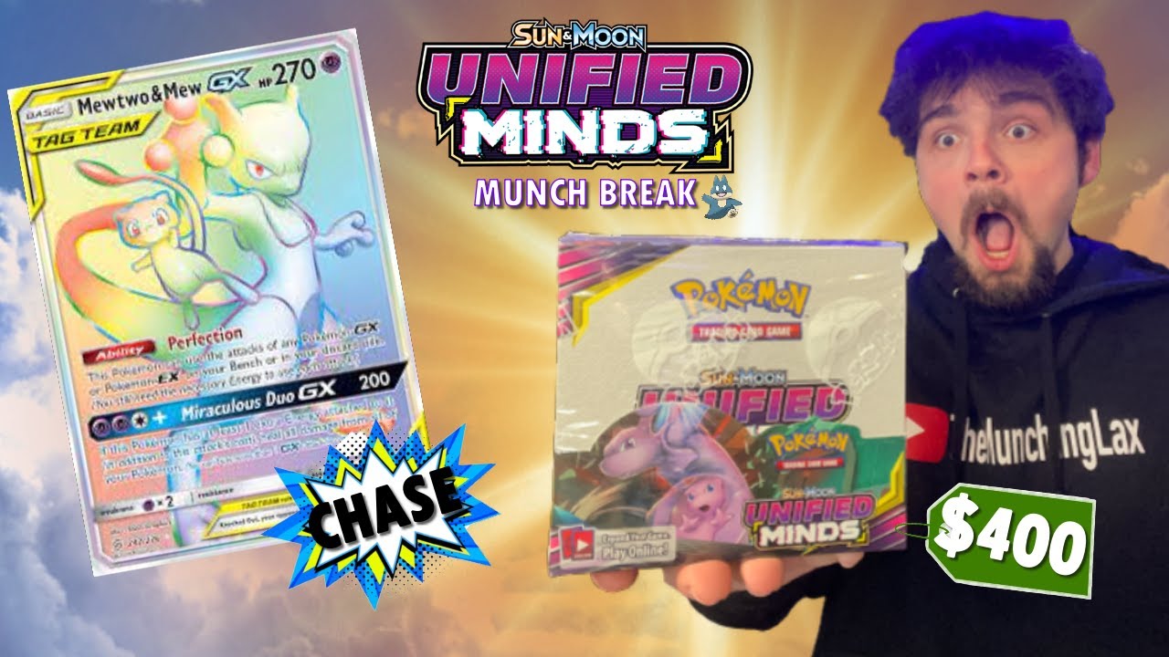 UNIFIED MINDS BOOSTER BOX BREAK! Can We Pull the RAINBOW MEWTWO ...