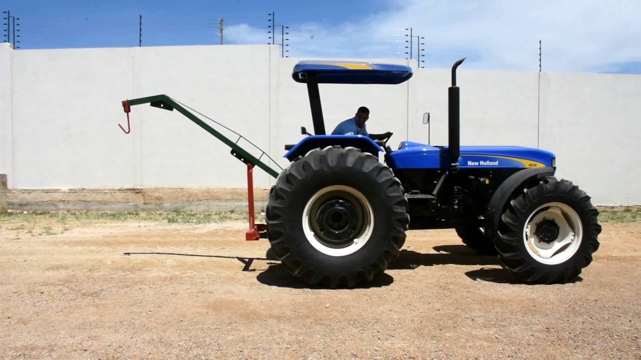 Grua mecánica 3 puntos tractor. Winche trasero. Marca ASTECA - YouTube