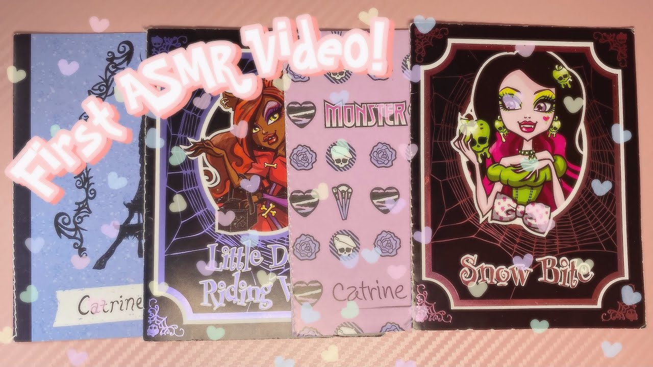 FIRST ASMR VIDEO! Reading Monster High Diaries/Stories (Whisper, Soft ...