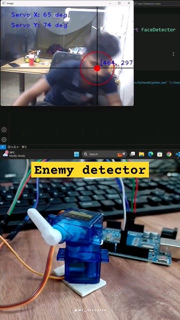 Enemy Detector Opencvpython Python Arduino Arduinoproject Engineering Electronics Coding