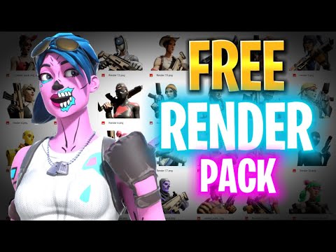 The *BEST* FREE Fortnite Render Pack (Google Drive) PC/Mobile - YouTube