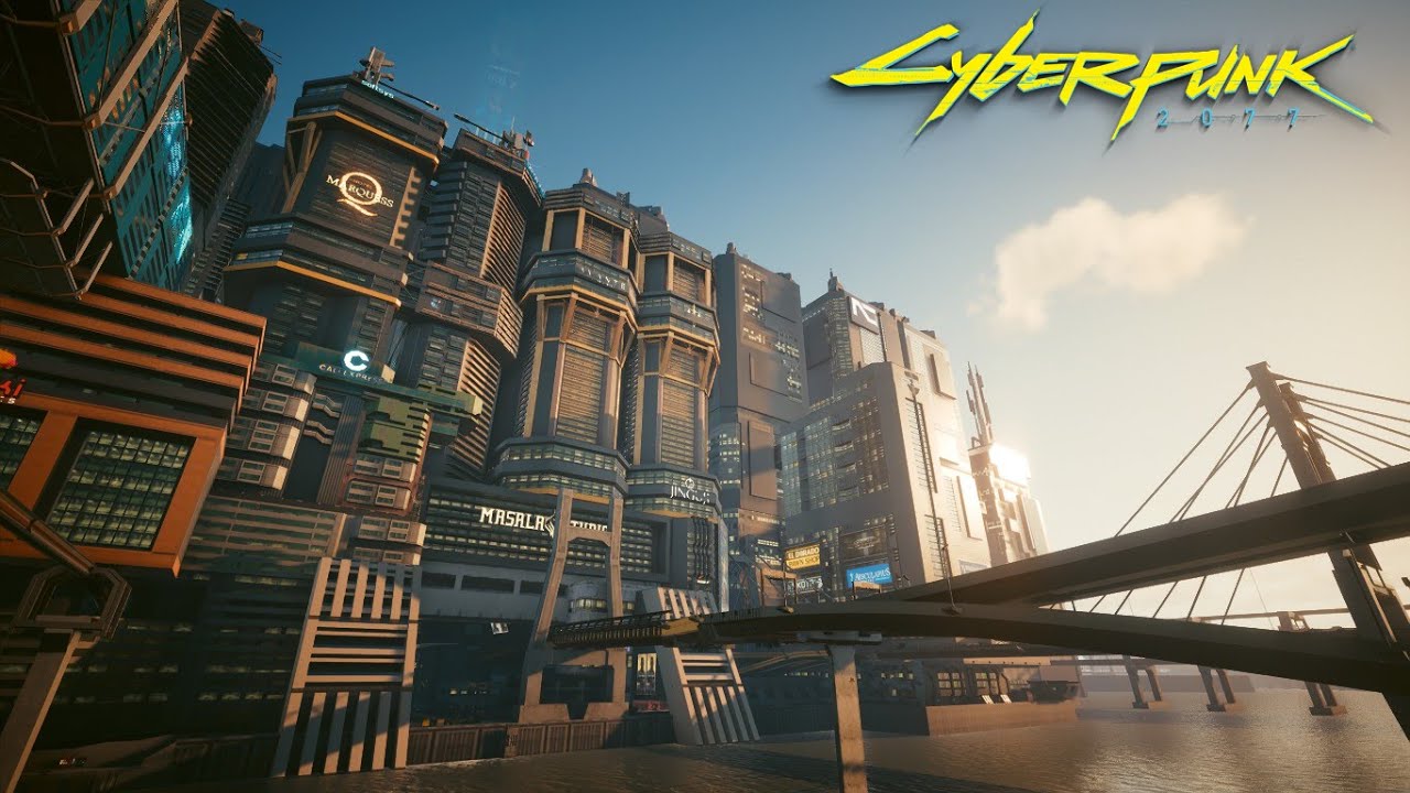 Cyberpunk 2077 Ambience: futuristic sounds, cars driving & honking ...