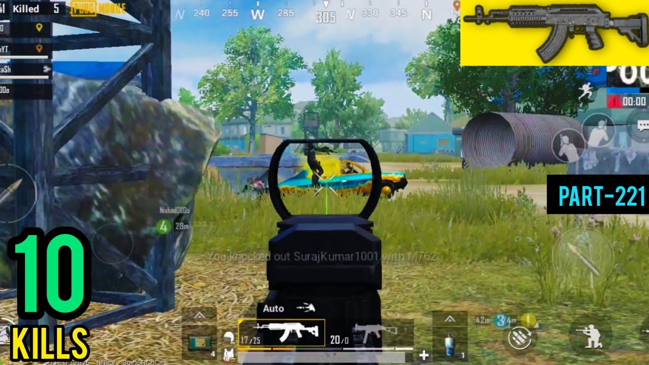 M762 + Red Dot Is Op | Squad | Erangel Gameplay | PUBG Mobile - AkhiLesh YT - YouTube