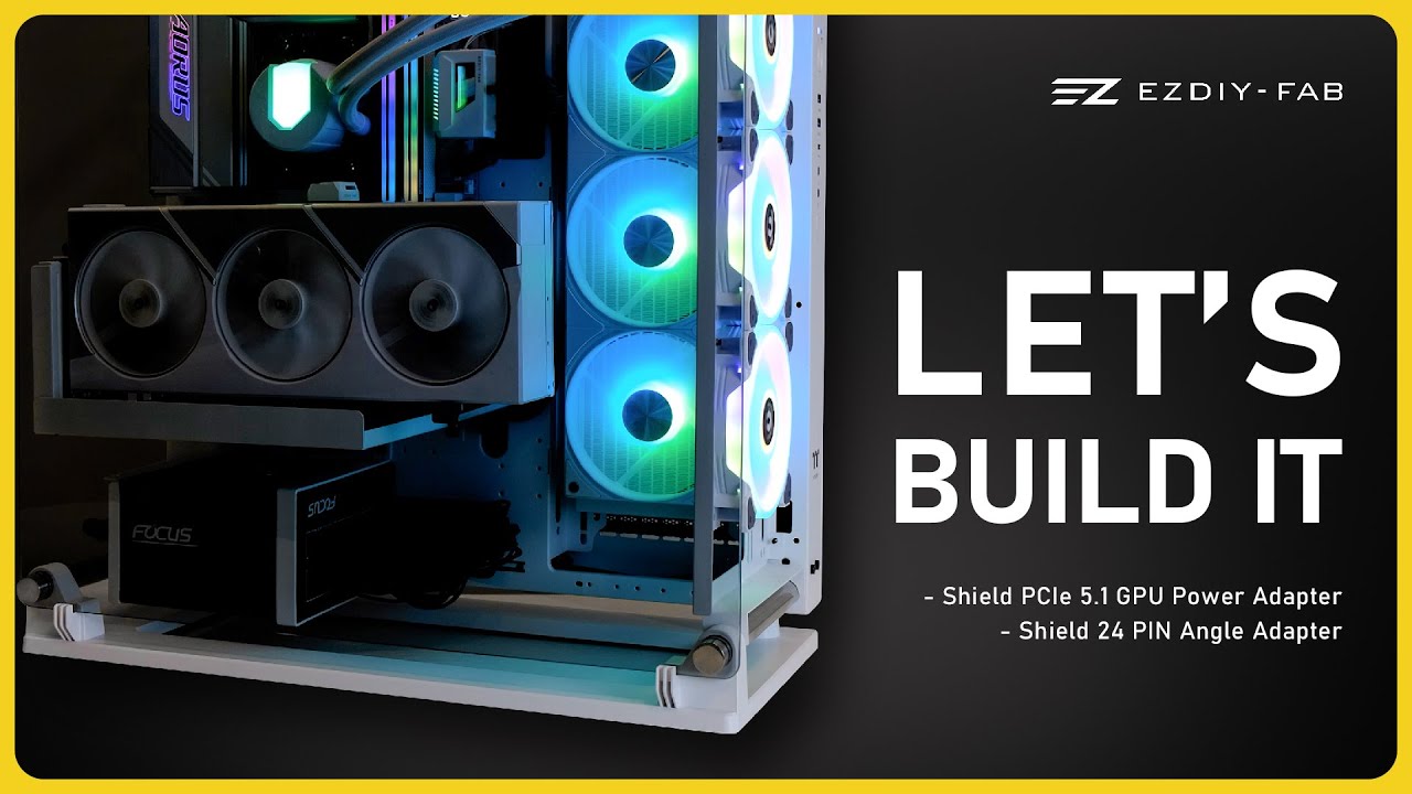 Let's Build It: PC with Shield 16 PIN 12V-2x6 GPU & ATX 24 PIN Power ...