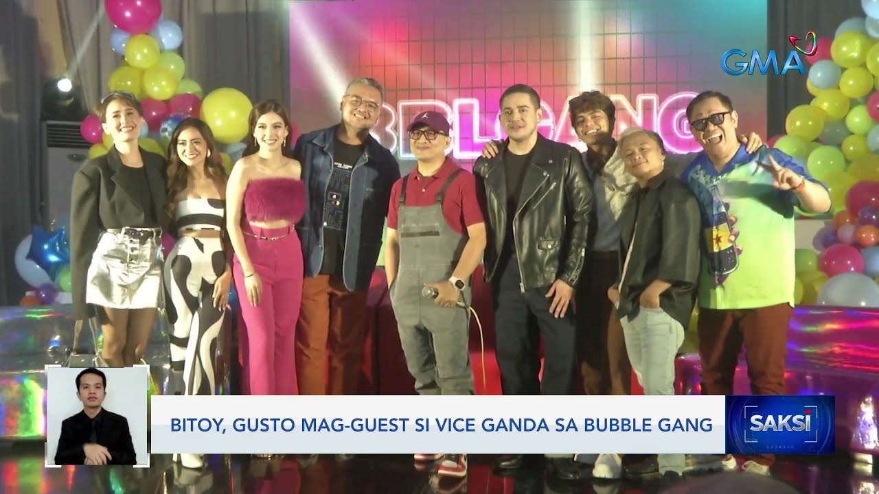 Bitoy, gusto mag-guest si Vice Ganda sa Bubble Gang | Saksi - YouTube
