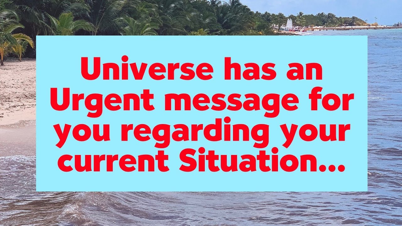 Universe Has An Urgent message For You Regarding Your current situation ...