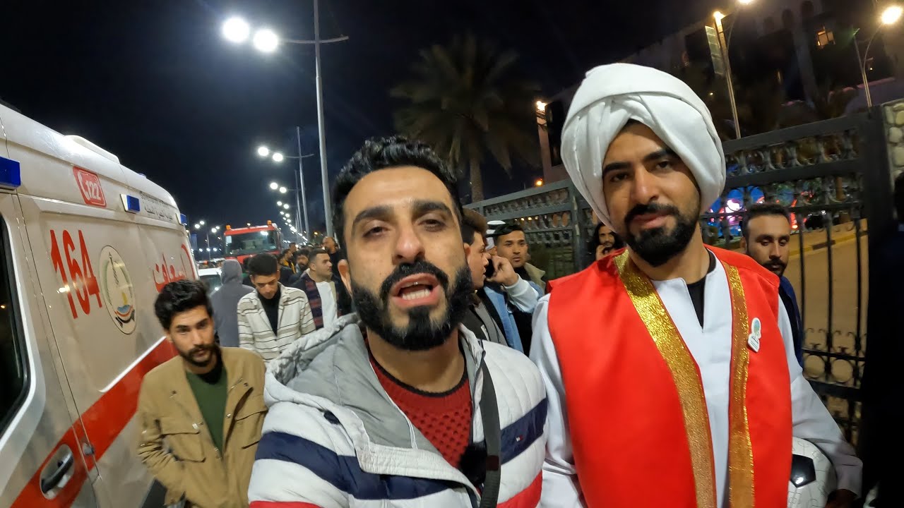 Basra Iraq, Corniche celebrations before the Arabian Gulf Cup 2023 ...