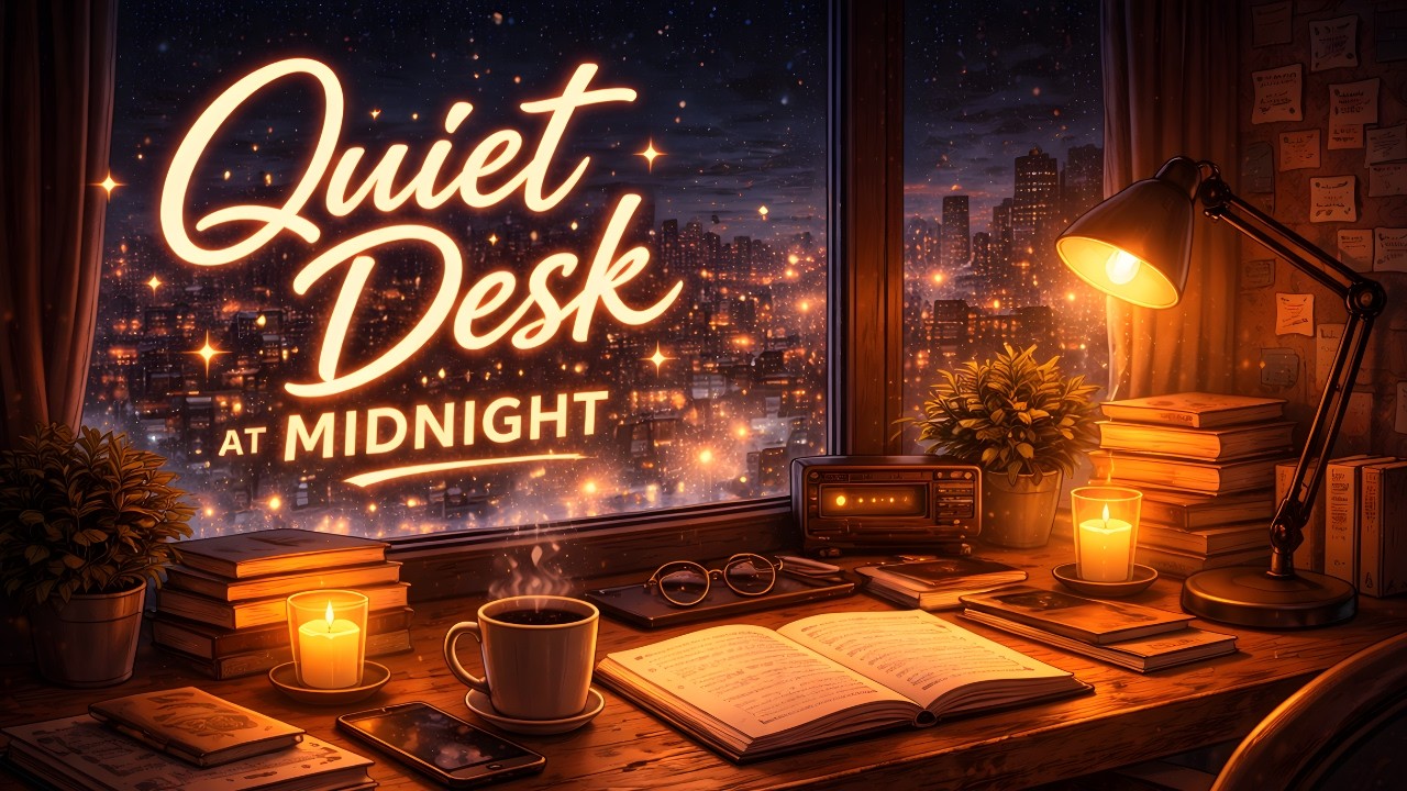 Quiet Desk at Midnight 🌙 Deep Focus Lofi (2 Hours) - YouTube