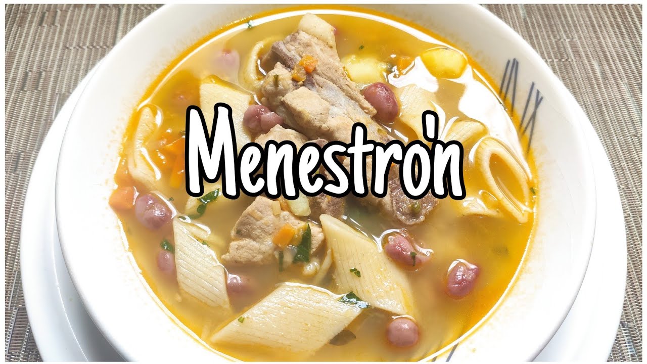 MENESTRON , SOPA FACIL DE PREPAR Y DELICIOSA 😋 - YouTube